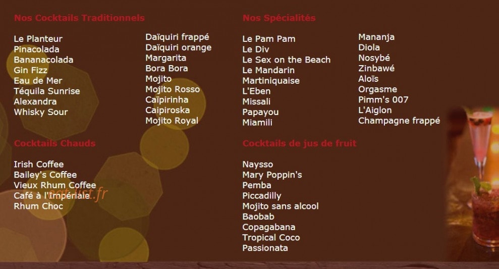 Le "Pam - Pam" à Lorient - menu et photos