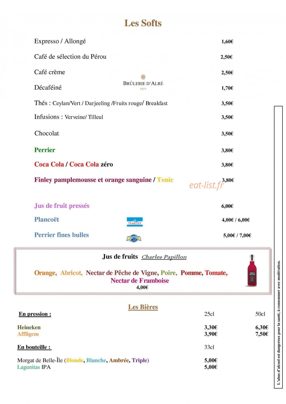 La Table de Corto à Le Palais - menu et photos