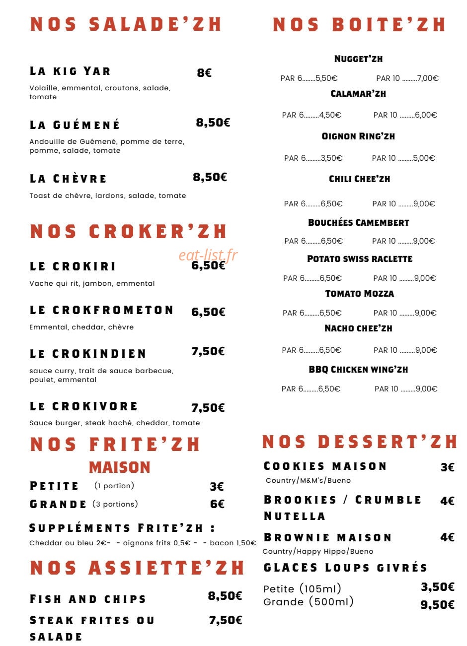 Uncle Breizh à Guidel - menu et photos