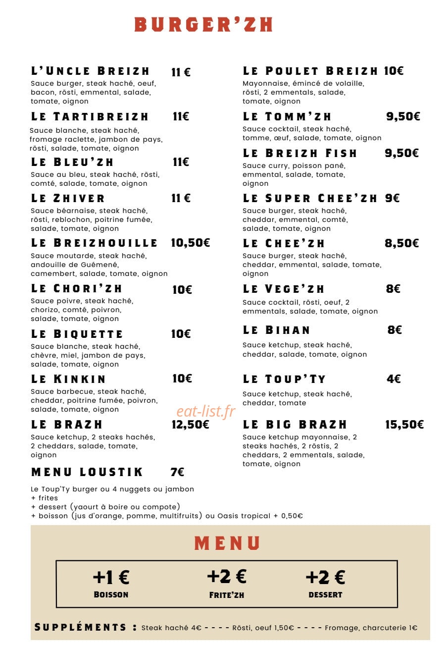 Uncle Breizh à Guidel - menu et photos