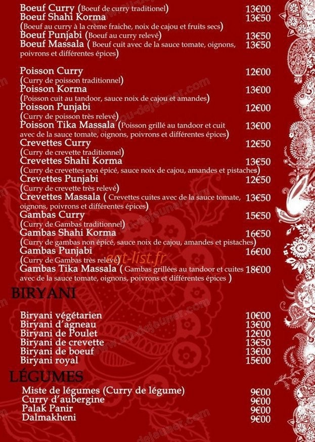 Namaste à Lanester - menu et photos