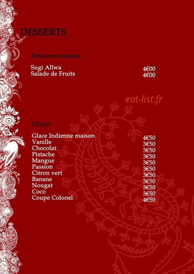 Namaste à Lanester - menu et photos