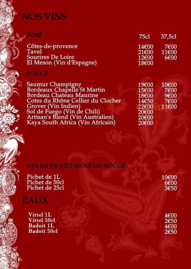 Namaste à Lanester - menu et photos