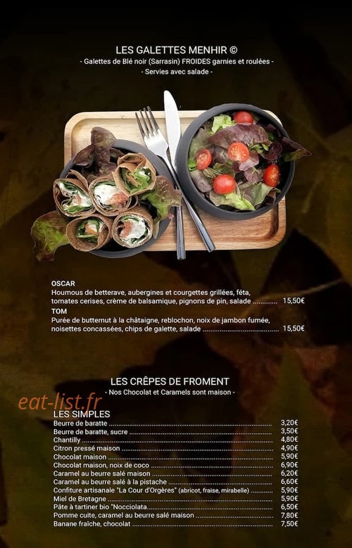 Le Clos Marine à Plouhinec - menu et photos