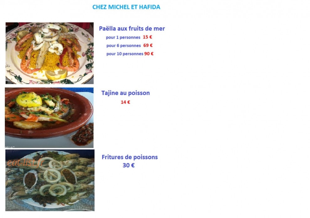 Chez Michel et hafida à Metz - menu et photos