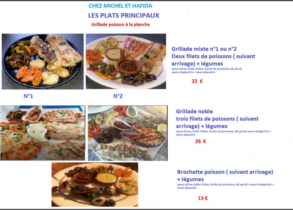 Chez Michel et hafida à Metz - menu et photos