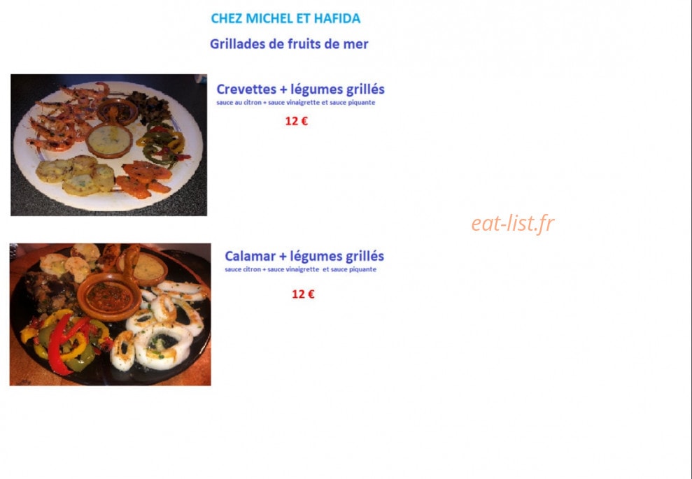 Chez Michel et hafida à Metz - menu et photos
