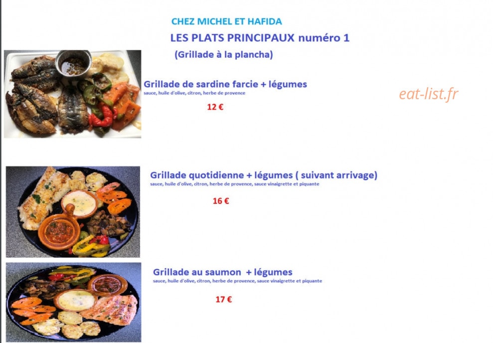 Chez Michel et hafida à Metz - menu et photos