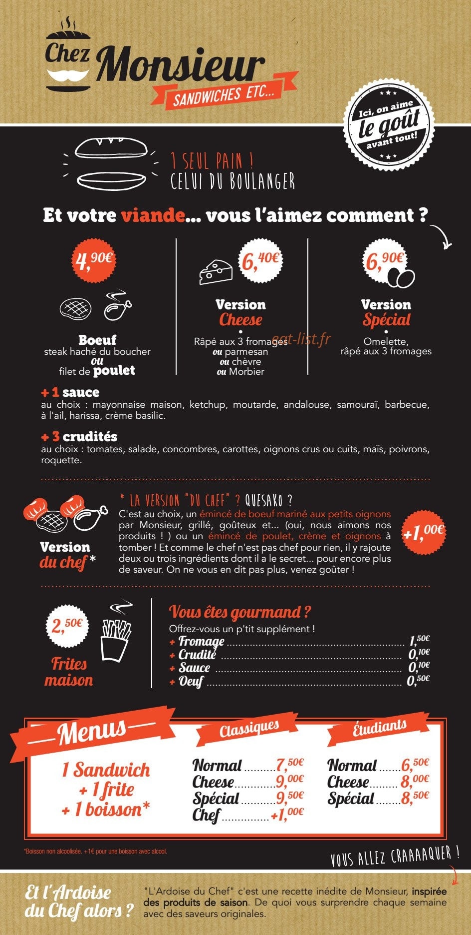 Chez Monsieur à Metz - menu et photos