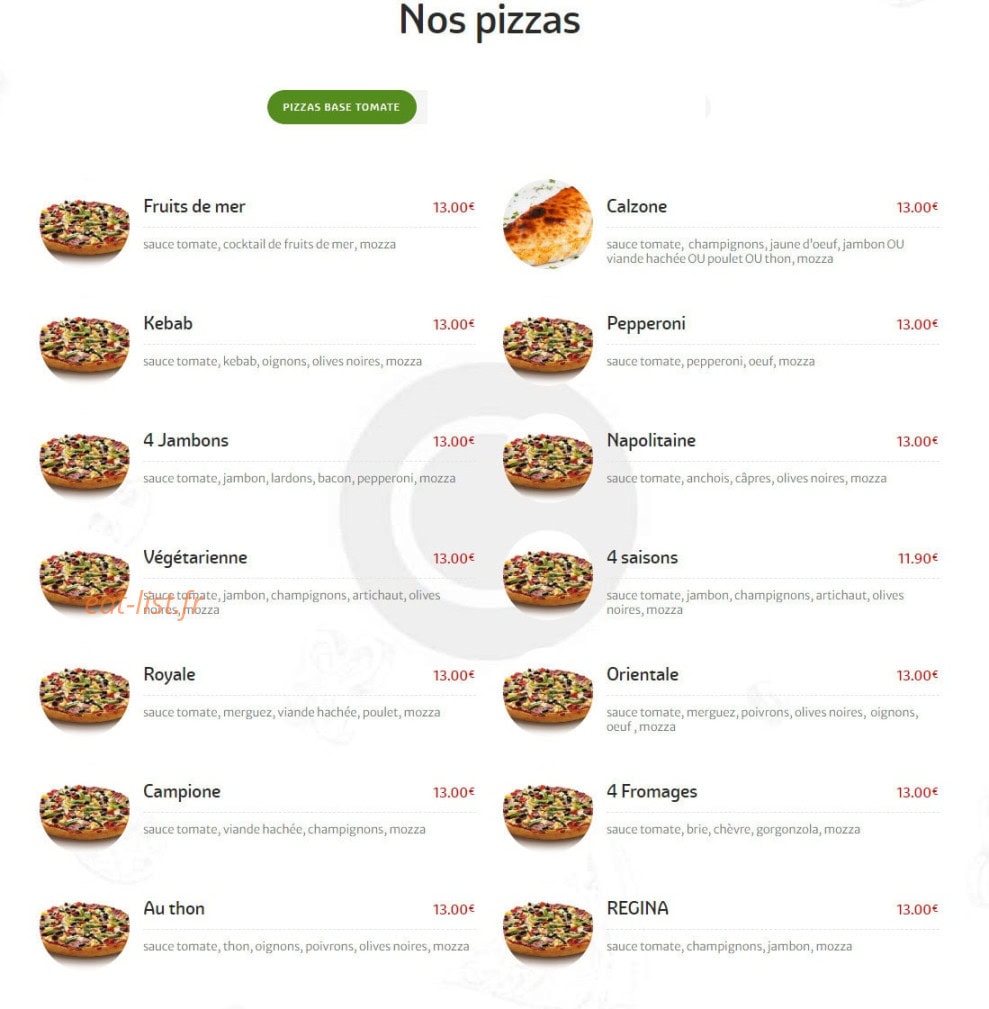 Mondo Pizza à Metz - menu et photos
