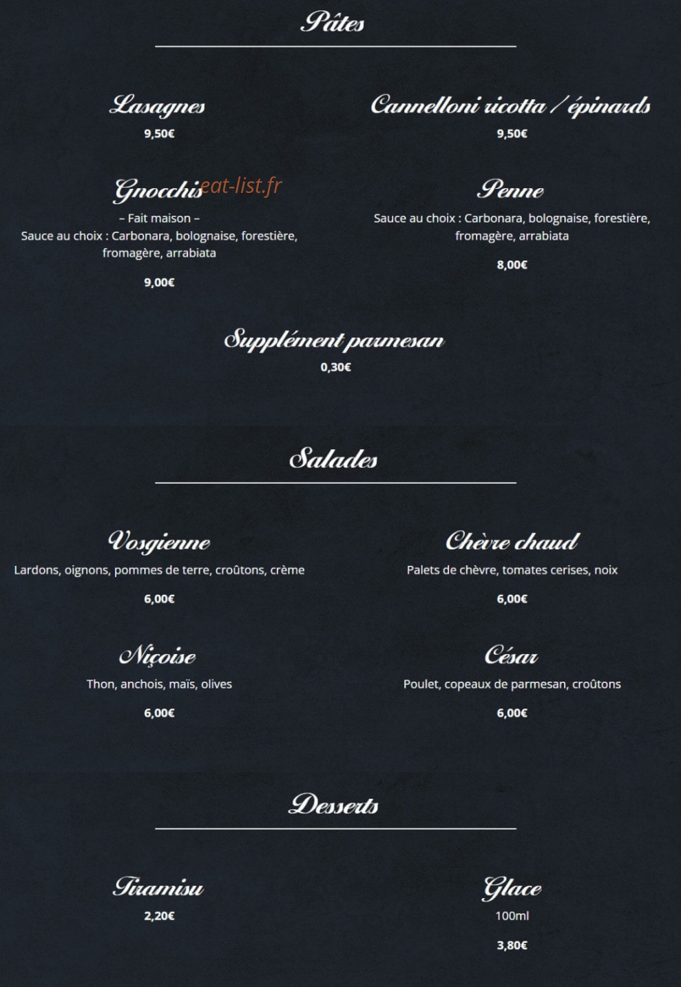 Da Marino à Thionville - menu et photos