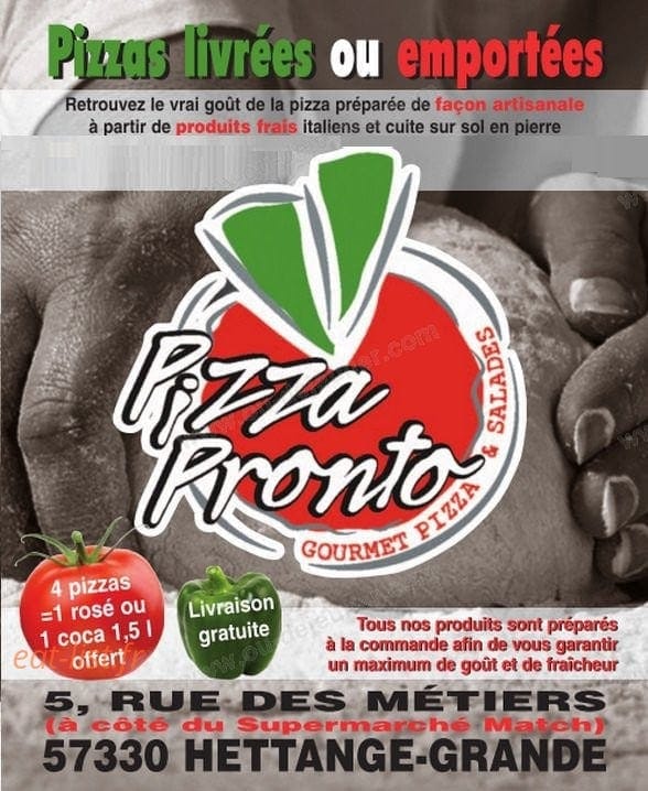 Pizza Pronto à Hettange Grande - menu et photos