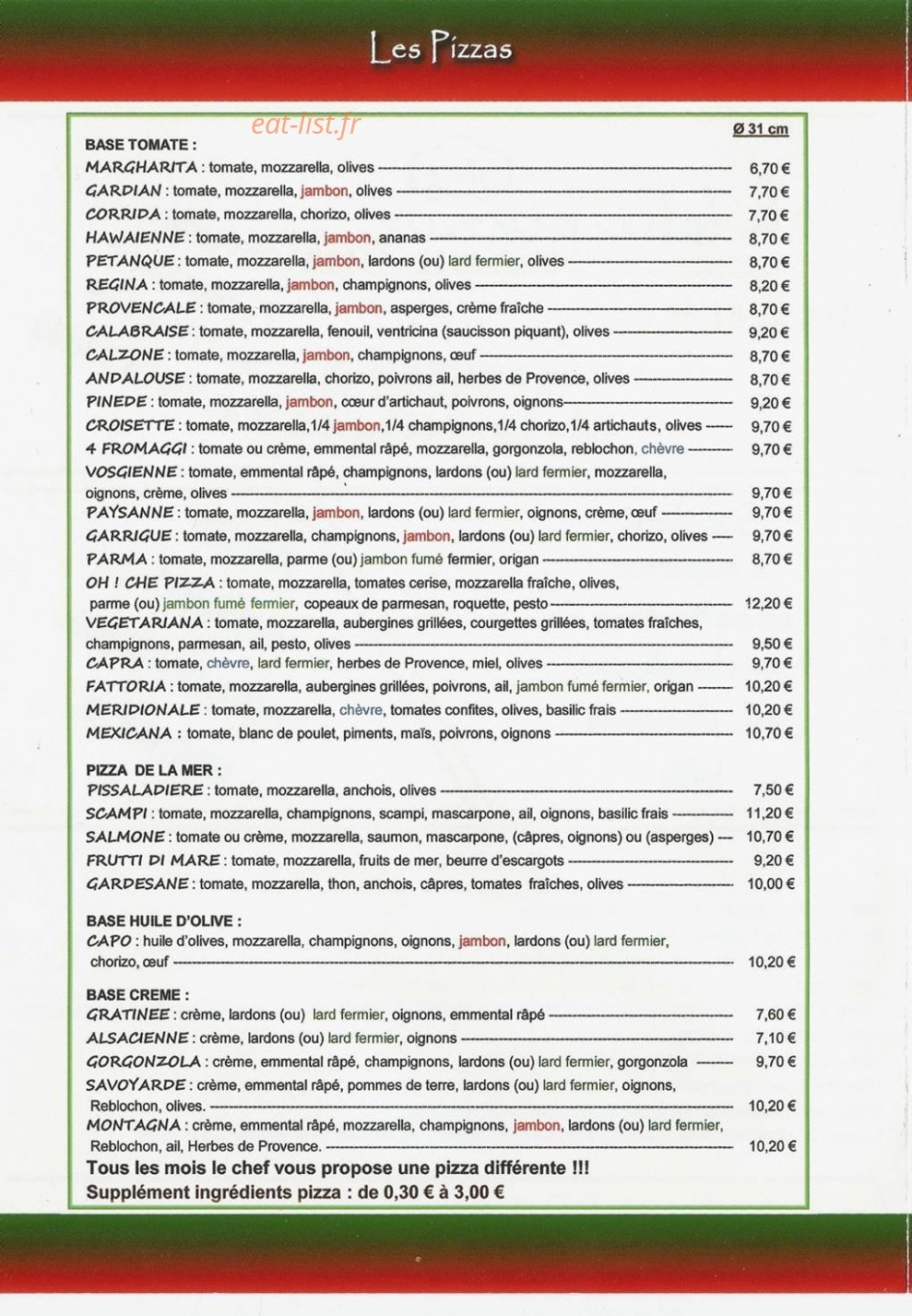 Oh Ché Pizza à Metzervisse - menu et photos