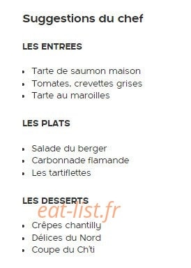 Brasserie la Cloche à Lille - menu et photos