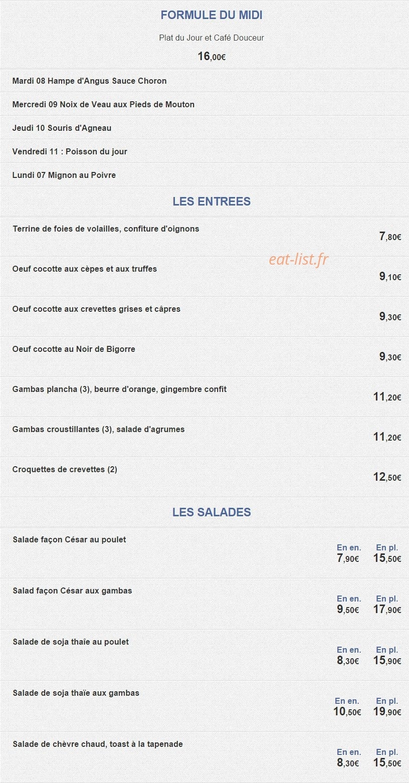 Le Scoop à Lille - menu et photos