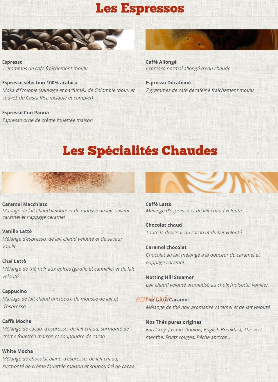 Notting Hill Coffee à Lille - menu et photos