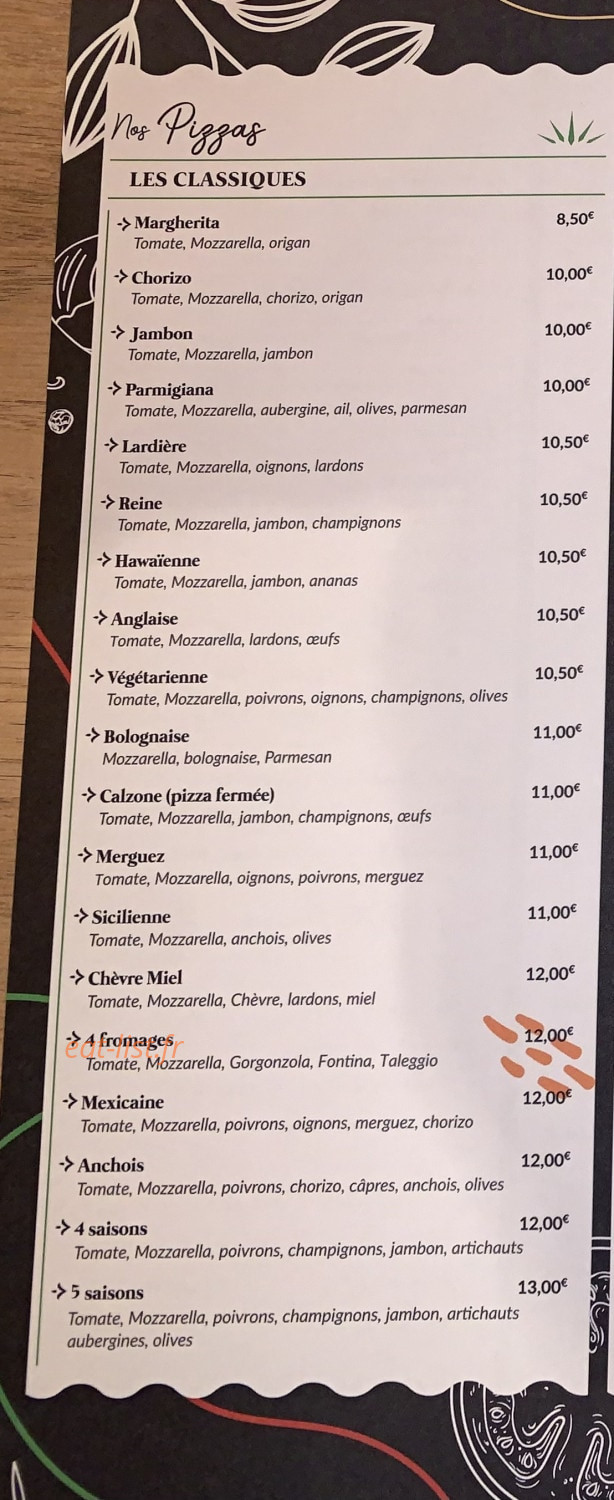 La Rustica à Cousolre - menu et photos