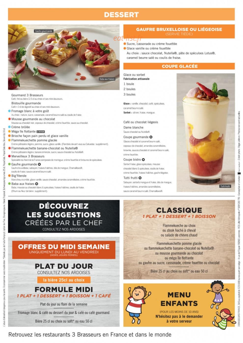 3 Brasseurs à Faches Thumesnil Menu Et Photos