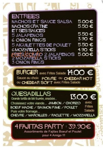 Coyote Café à Valenciennes - menu et photos