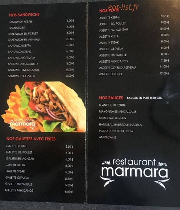 Restaurant Marmara à Le Quesnoy - menu et photos