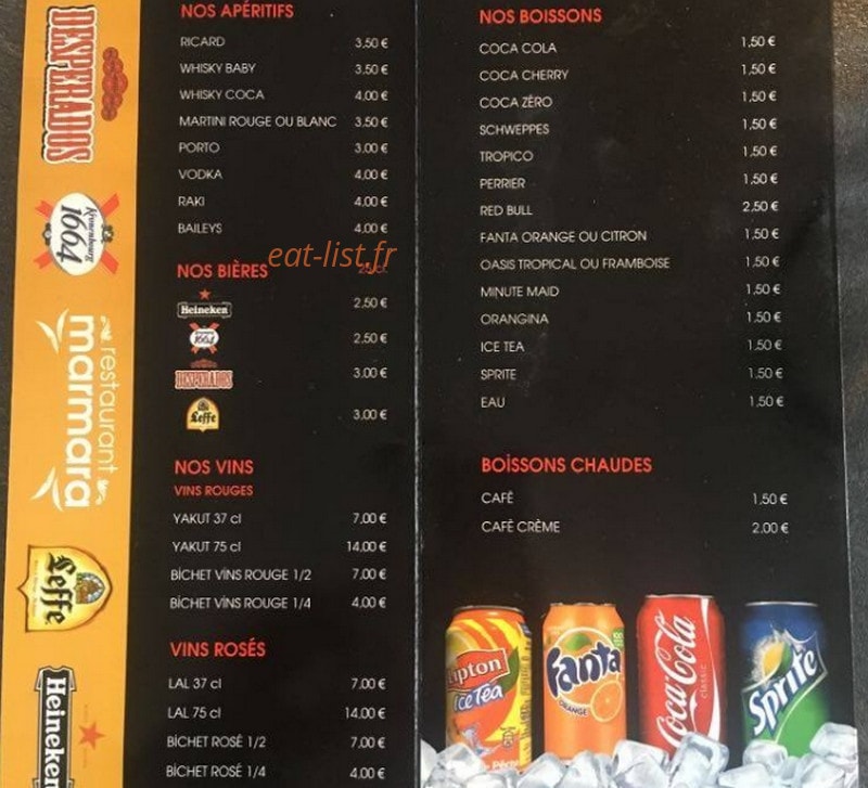 Restaurant Marmara à Le Quesnoy - menu et photos