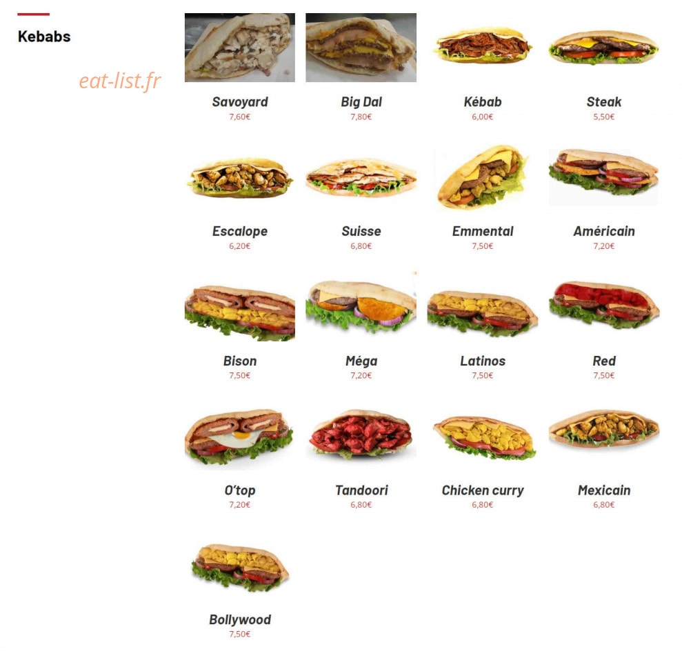 The Best Big Dal à Louvroil - menu et photos