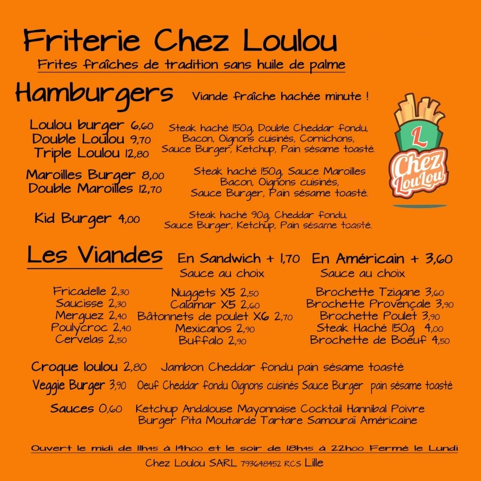 Chez Loulou à La Chapelle d'Armentieres - menu et photos
