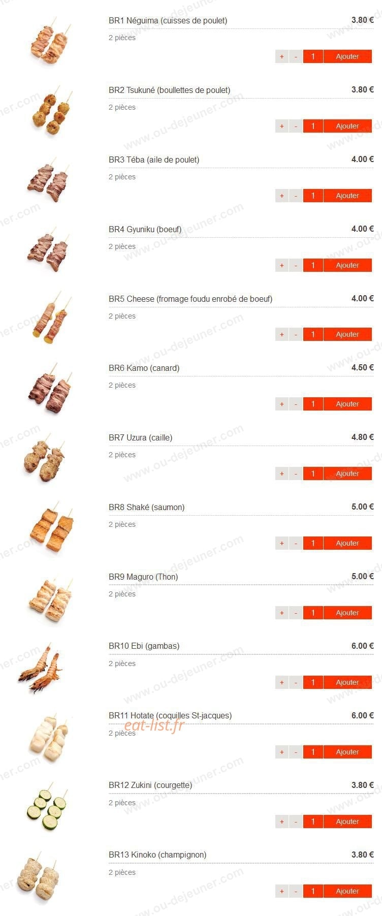 Itto Sushi à Beauvais - menu en ligne