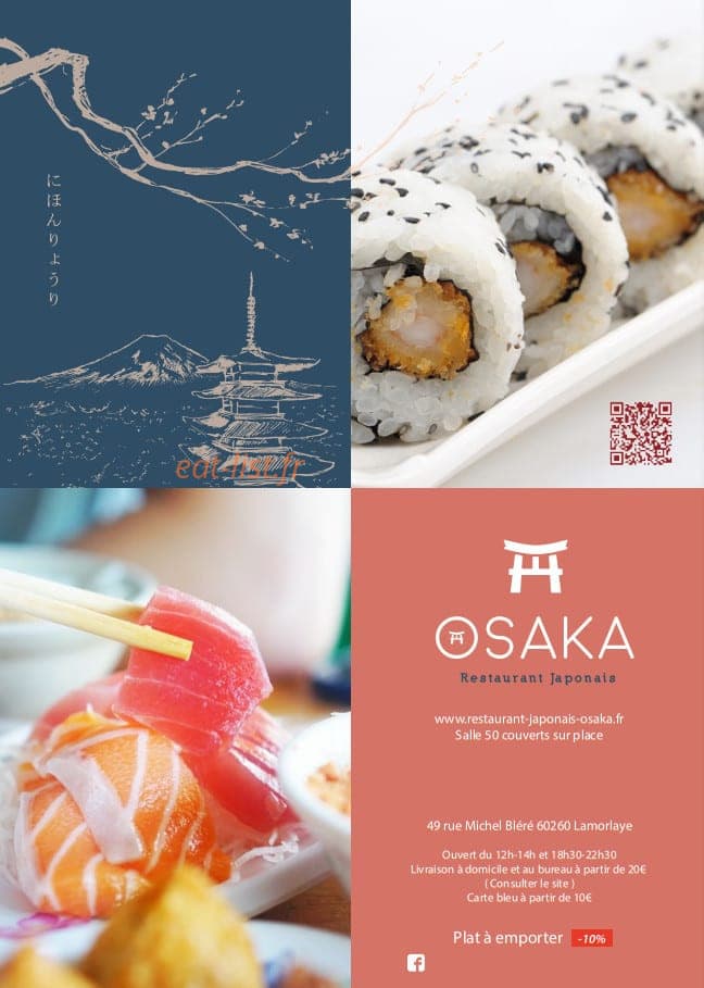 Osaka à Lamorlaye - menu et photos