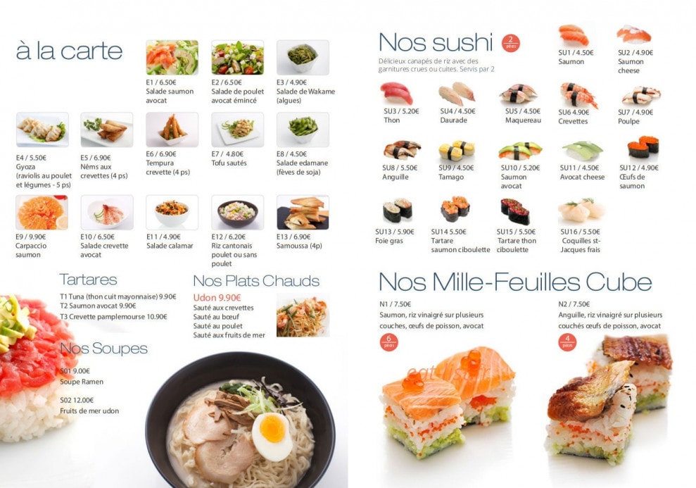 Osaka à Lamorlaye - menu et photos