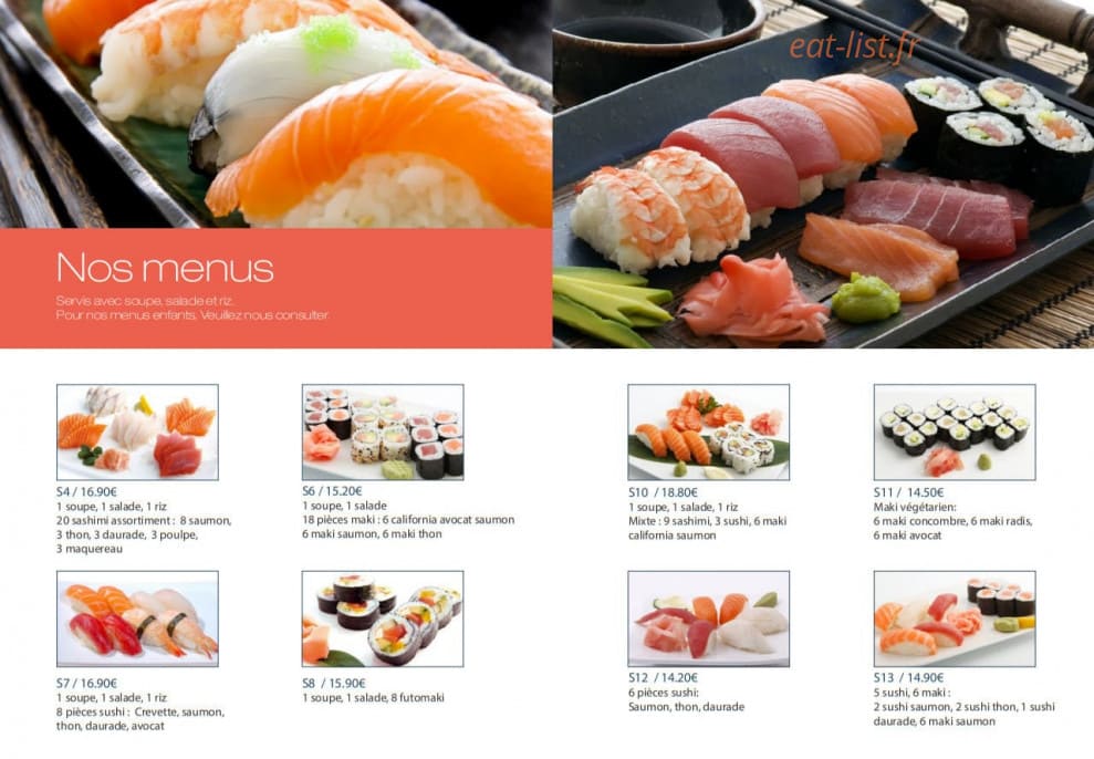 Osaka à Lamorlaye - menu et photos