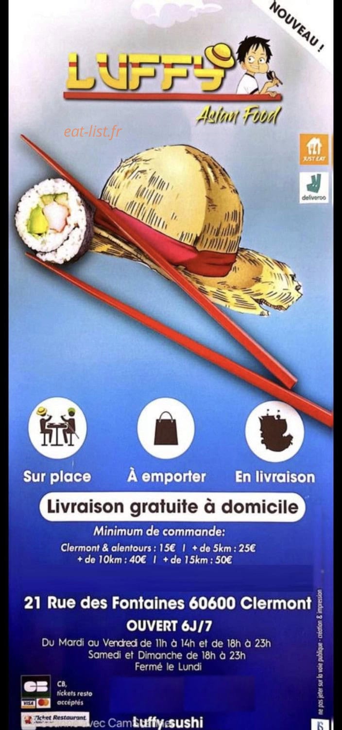 Luffy sushi à Clermont - menu et photos