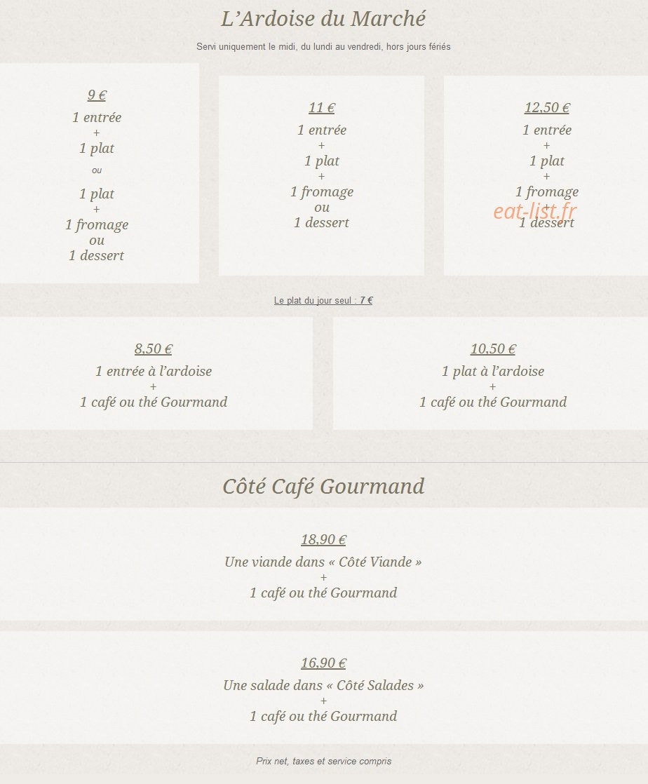 À la Dînette Gourmande à Belleme - menu et photos