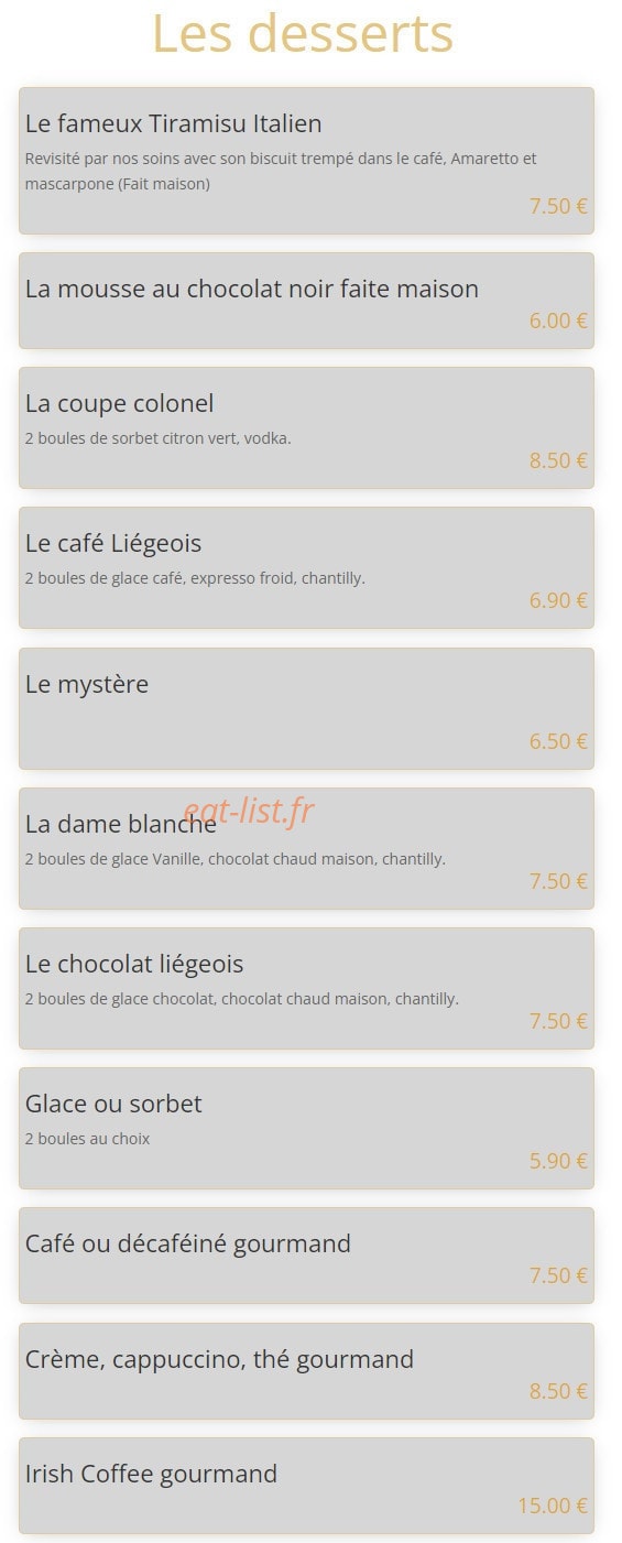 Alicia Restaurant à Lens - menu et photos