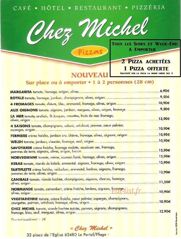 Chez Michel à Le Portel - menu et photos