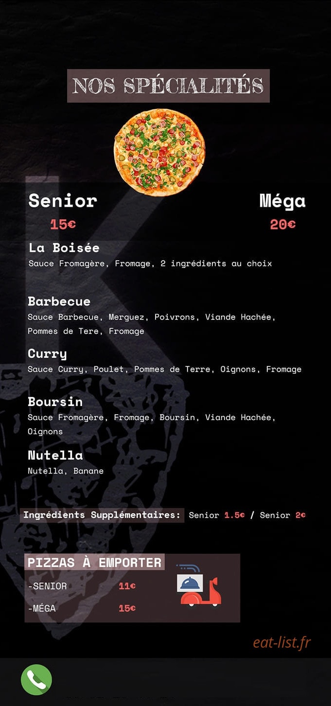 Pizza Dark à Arques - menu et photos