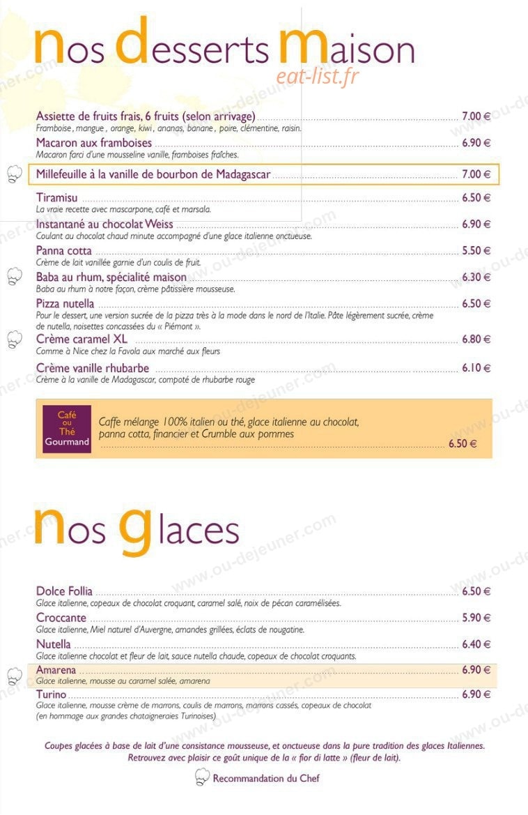 Caffe Mazzo à Clermont Ferrand - menu et photos
