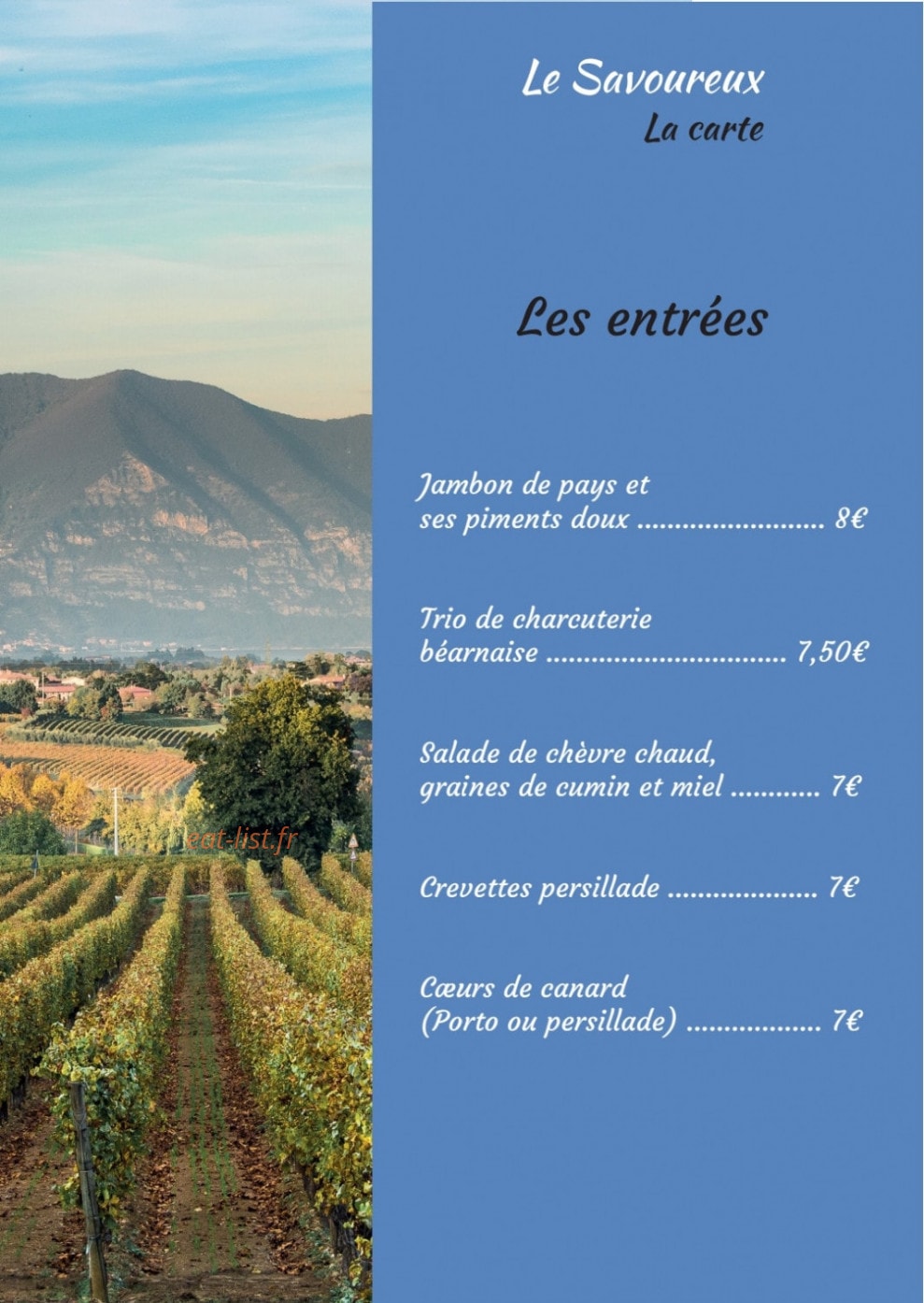 Le Savoureux à Artix - menu et photos
