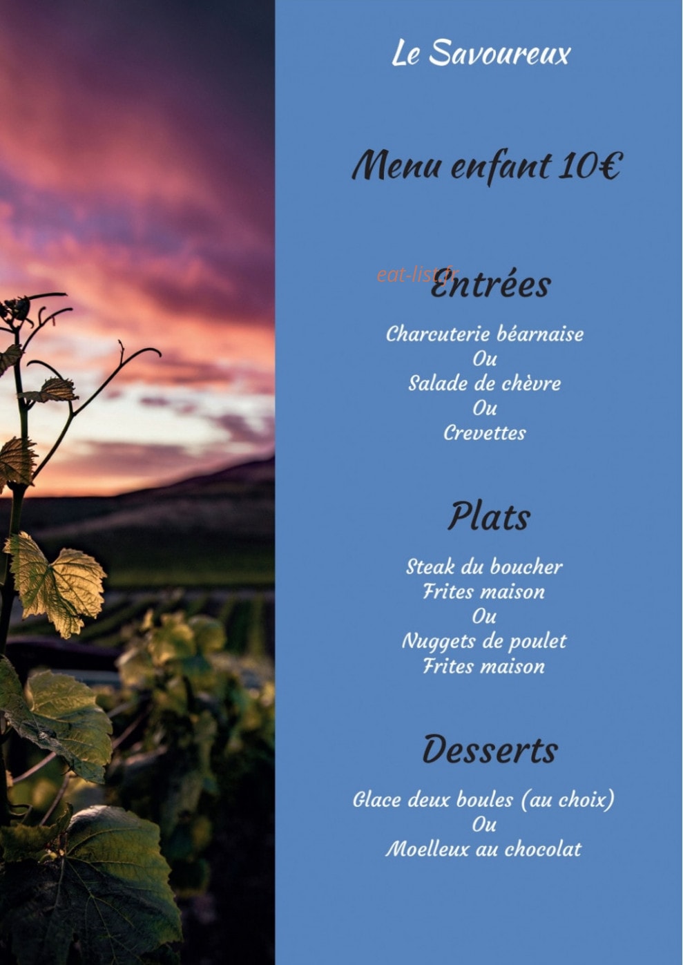 Le Savoureux à Artix - menu et photos