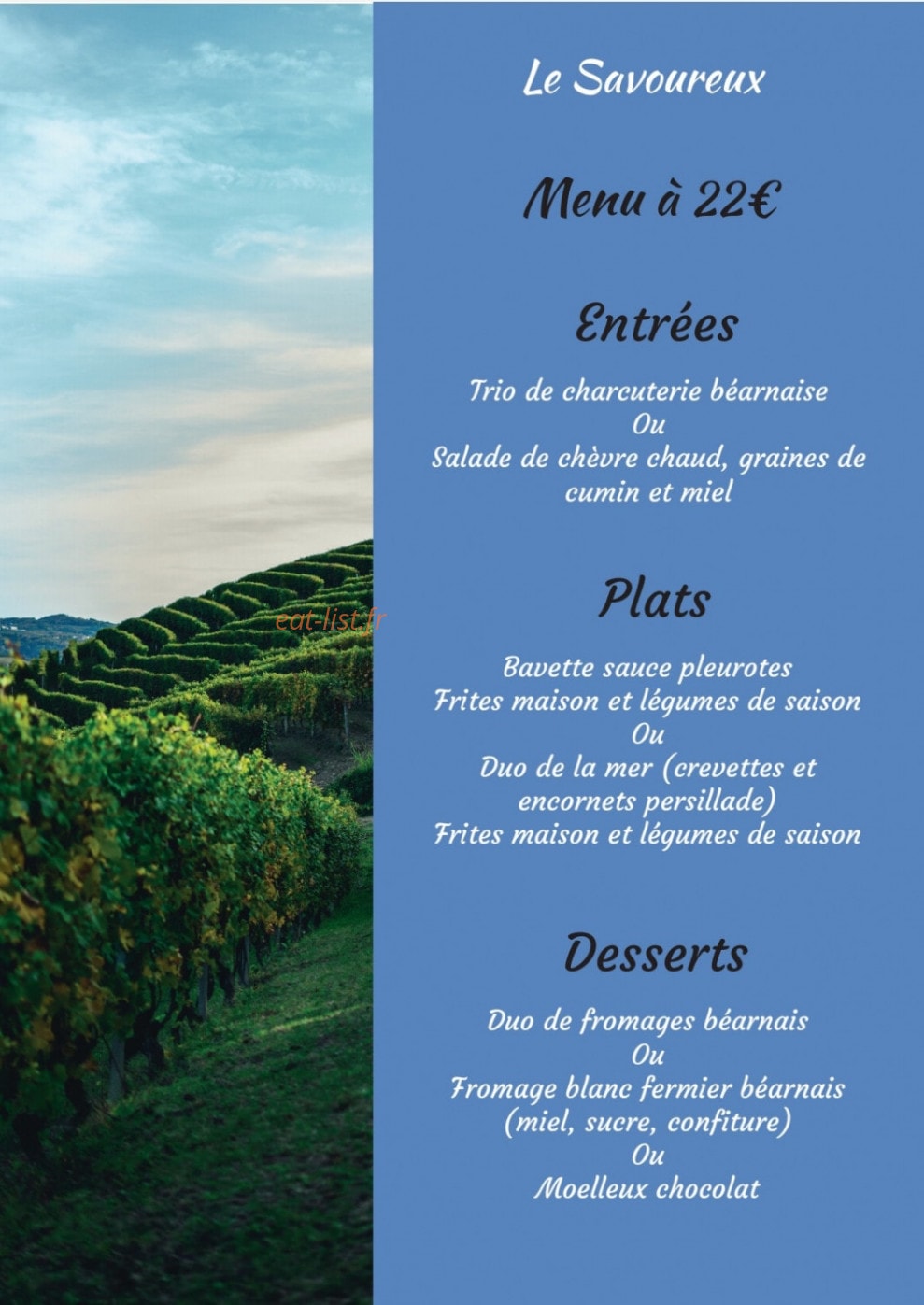 Le Savoureux à Artix - menu et photos