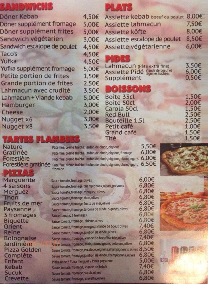Golden Kebab à Strasbourg - menu et photos