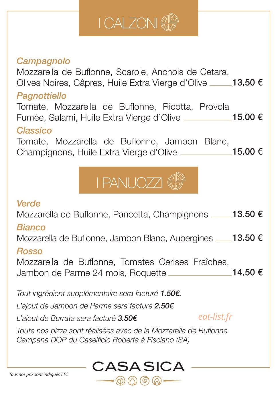 Sica Les Spécialistes du Made in Italy à Mundolsheim - menu et photos