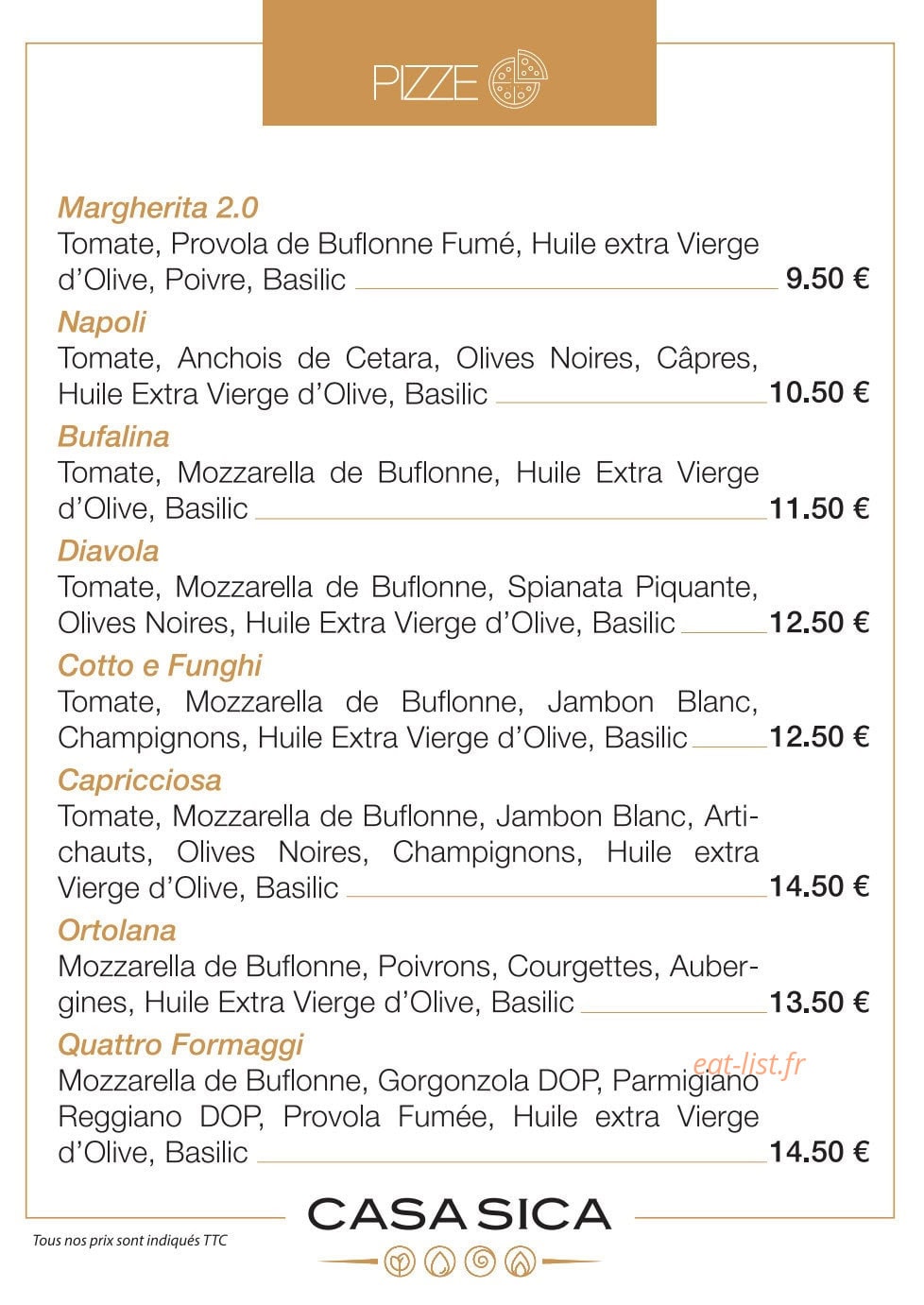 Sica Les Spécialistes du Made in Italy à Mundolsheim - menu et photos