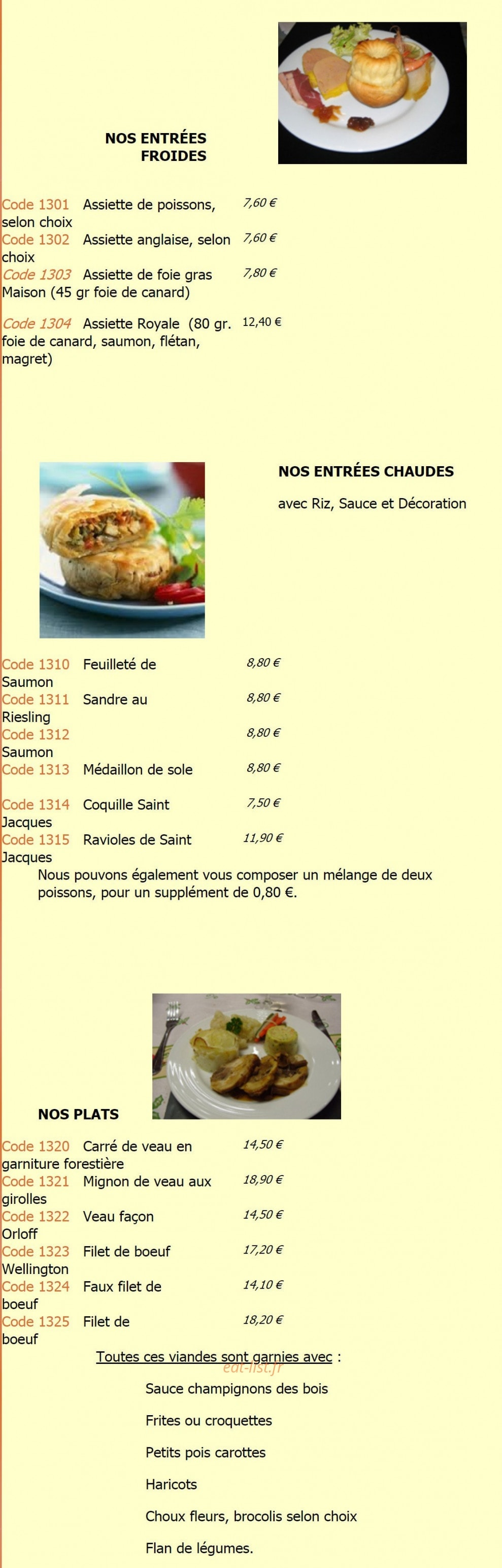 Traiteur Paulus à Niederschaeffolsheim - menu et photos