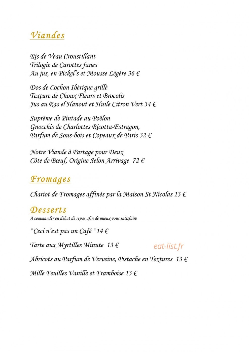 Le Clos des Délices à Ottrott - menu et photos
