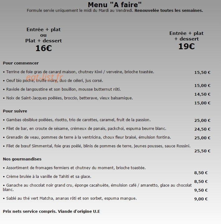 Restaurant Le 4 à Mulhouse - menu et photos