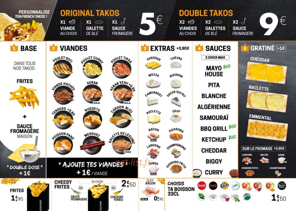 Takos King à Mulhouse - menu et photos