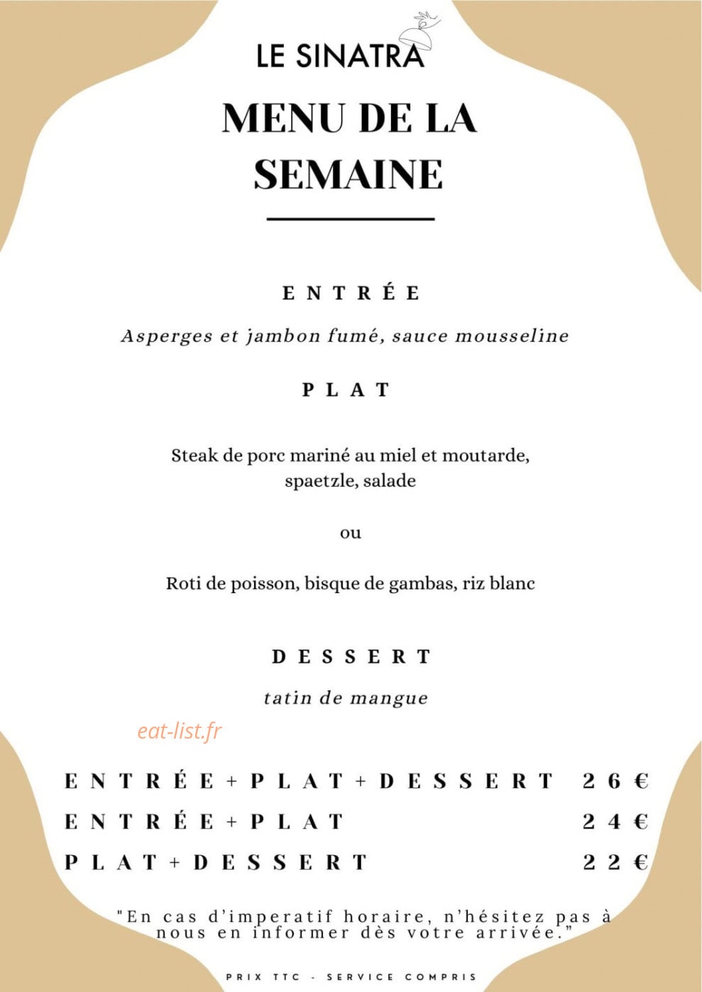 Le Sinatra à Pfastatt - menu et photos