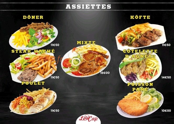 Le Cap à Saint Louis - menu et photos