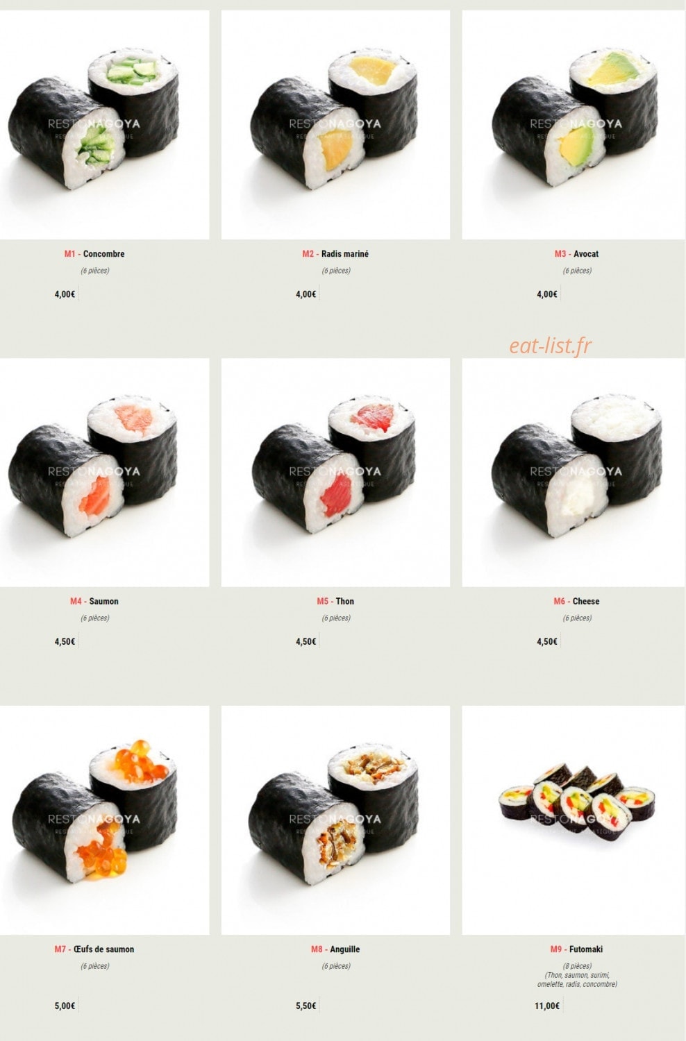 Nagoya Sushi à Saint Louis - menu et photos